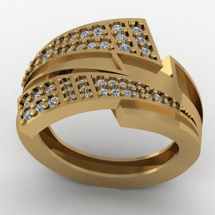 3D Printable Engagement ring set 3D print model by ZOHOUR GHASSOUB