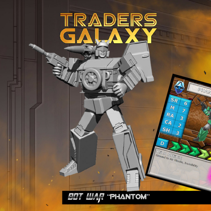 3D Printable Valiant - Phantom Bot War Miniature Game by Traders Galaxy ...
