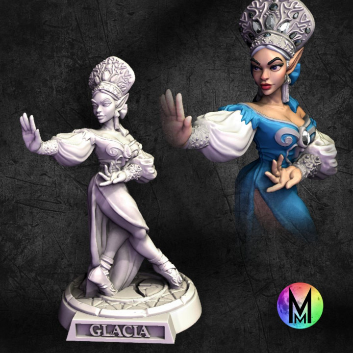 3D Printable Female Frost Elves of Wintervale (High elf set themed as ...