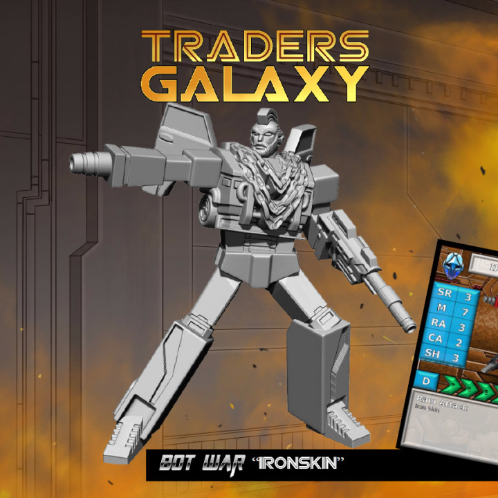 3D Printable Valiant - Ironskin Bot War Miniature Game by Traders ...