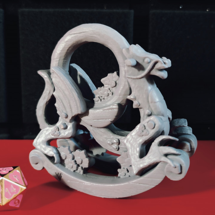 3D Printable Rocking Green Wooden Dragon by Shadowcast Form