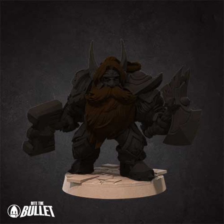 3D Printable Dwarf General by Bite the Bullet