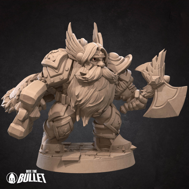 3D Printable Dwarf General by Bite the Bullet