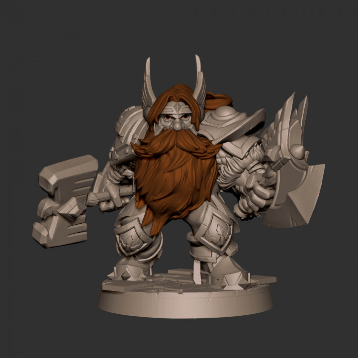 3D Printable Dwarf General by Bite the Bullet