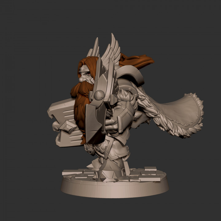 3D Printable Dwarf General by Bite the Bullet