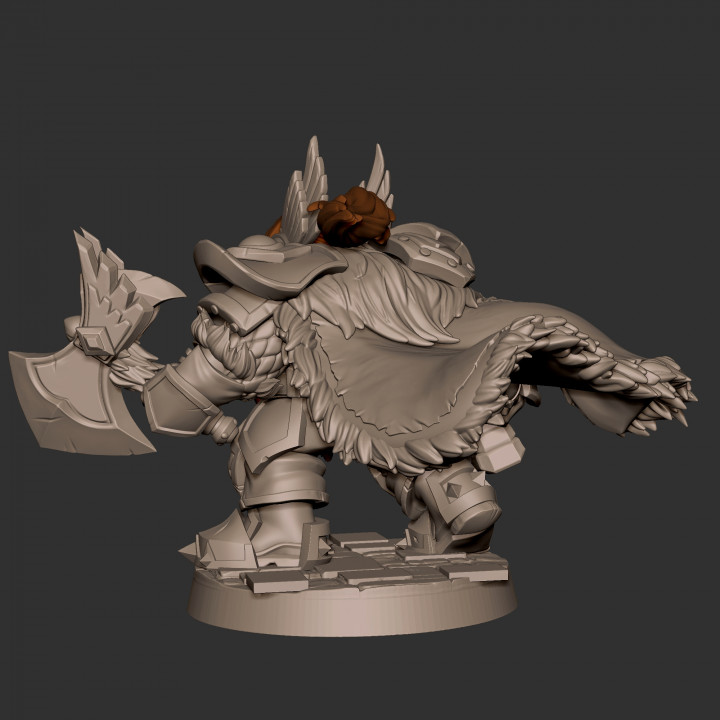3D Printable Dwarf General by Bite the Bullet