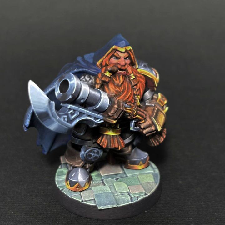 3D Print of Dwarf Rifleman (2 Versions) by Belych