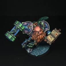 3D Printable Dwarf High Priest by Bite the Bullet