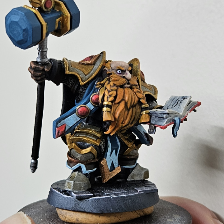 Impression 3D de Dwarf High Priest par Gnome Forge