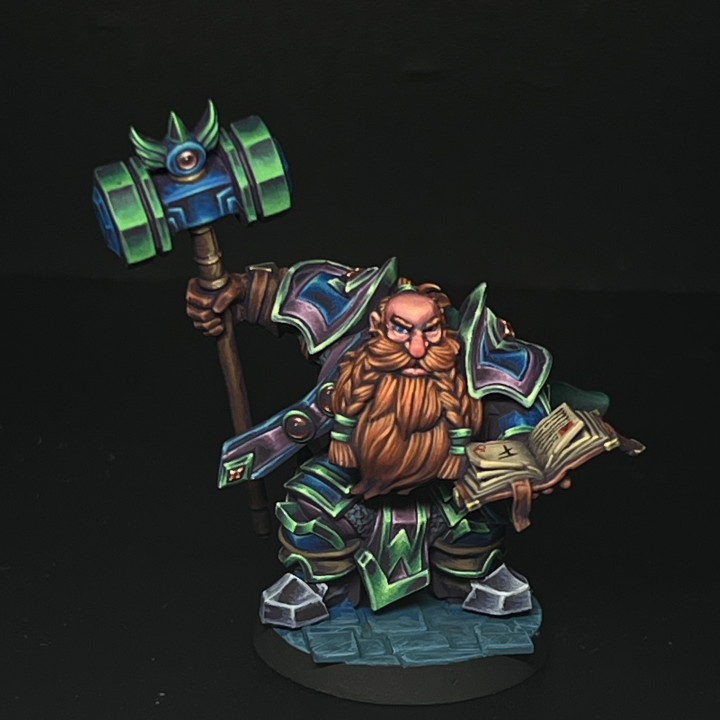 3D Print of Dwarf High Priest by BrushMaster66