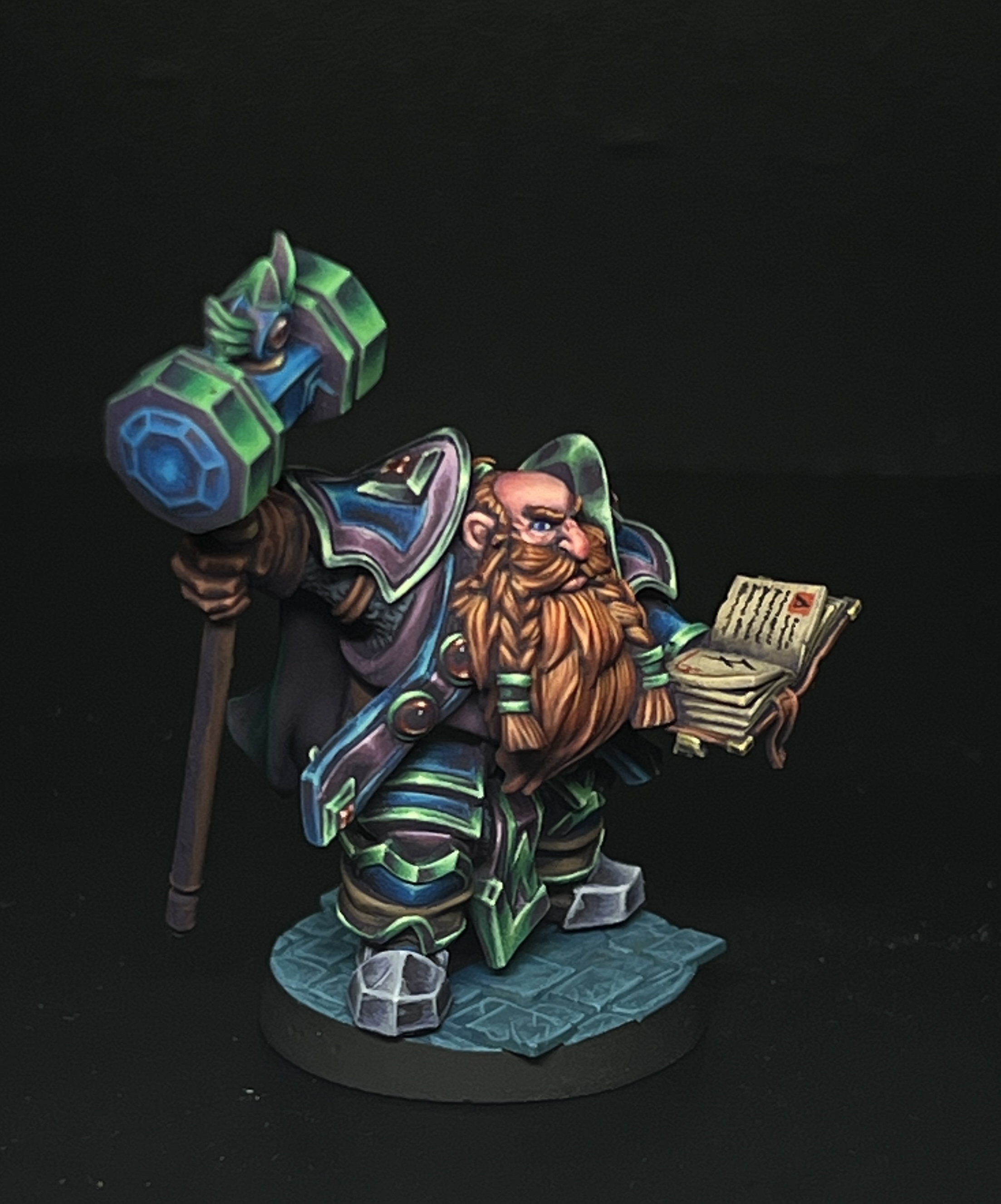 3D Printable Dwarf High Priest by Bite the Bullet