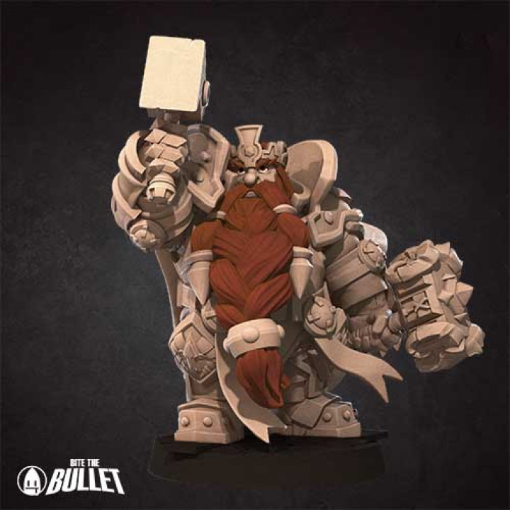 3D Printable Dwarf High Lord by Bite the Bullet