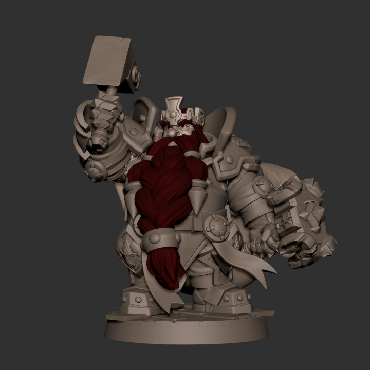 3D Printable Dwarf High Lord by Bite the Bullet