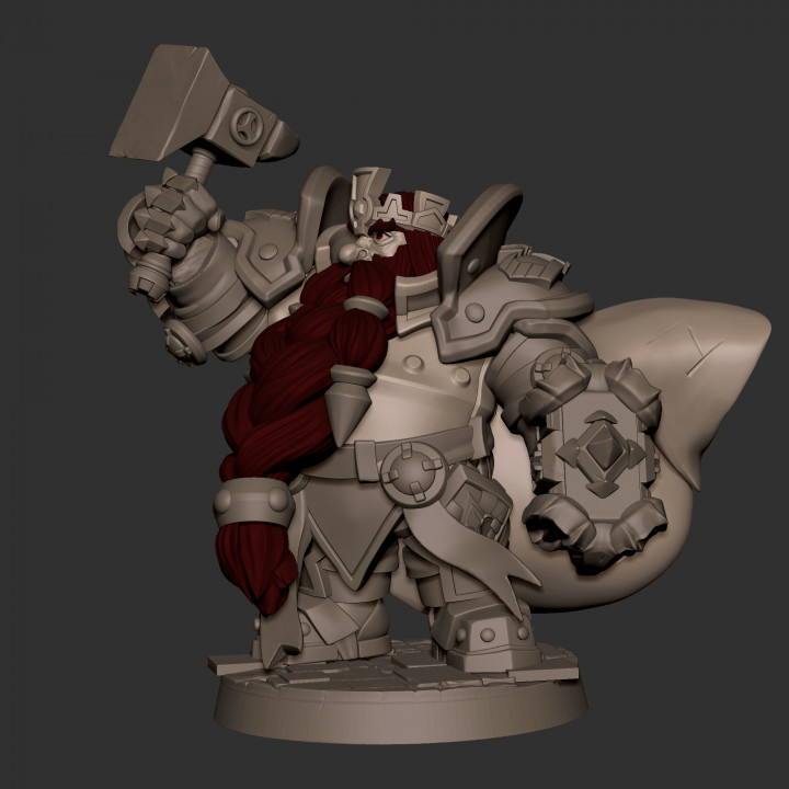 3D Printable Dwarf High Lord by Bite the Bullet