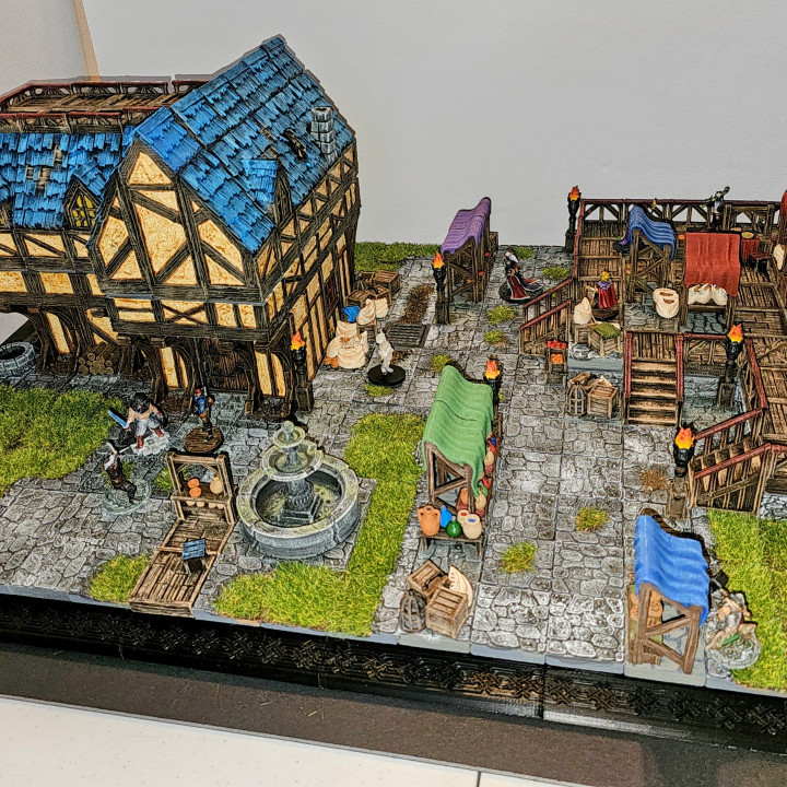 3D Print of THE MEDIEVAL TOWN Part.1 (Dungeon Blocks) by josephgaskell