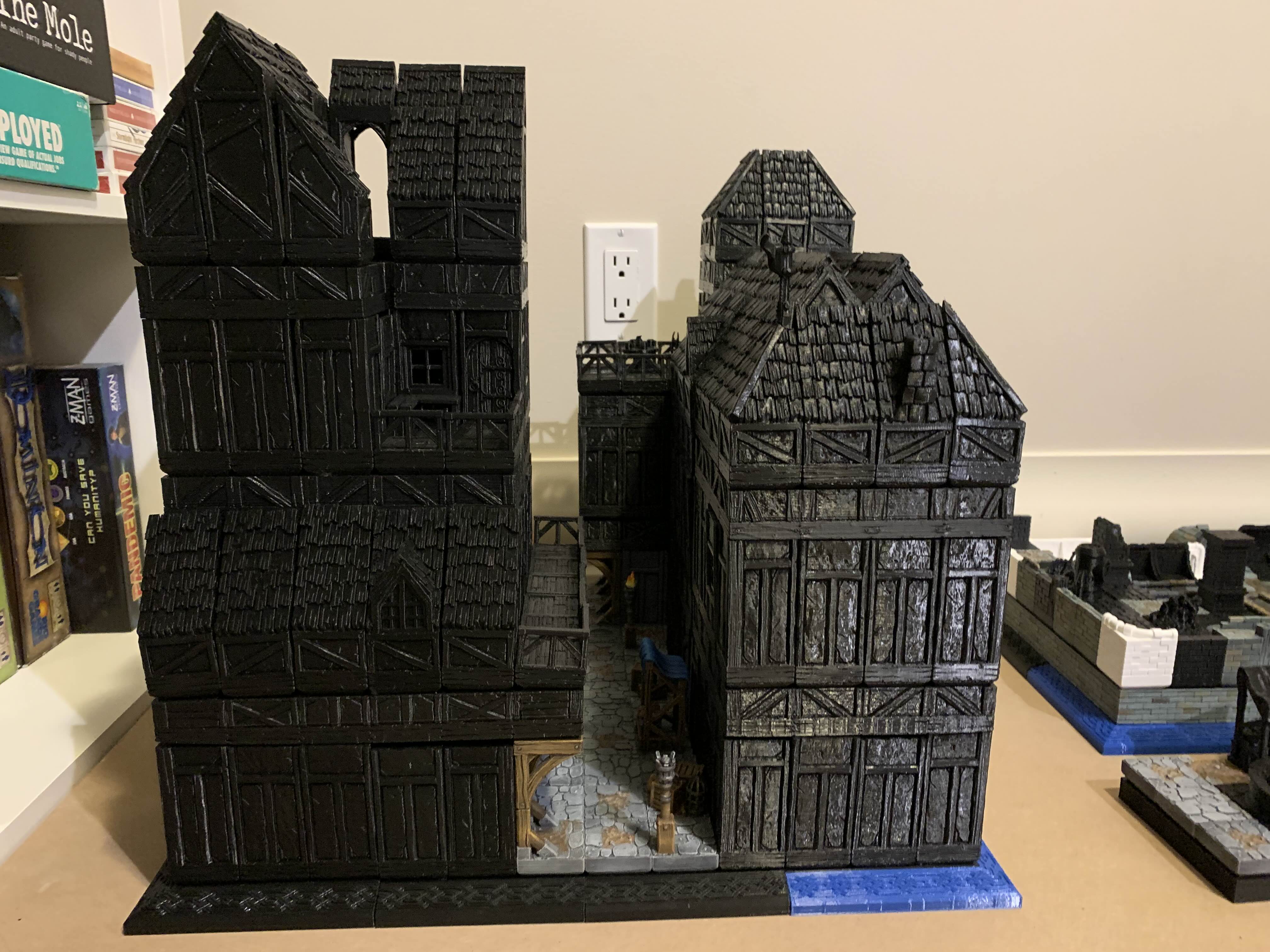 3D Printable THE MEDIEVAL TOWN Part.1 (Dungeon Blocks) by Dungeon Blocks
