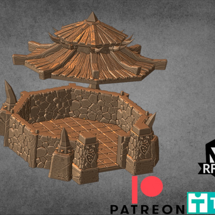3D Printable Orc Village Barracks by RFIPRINTS