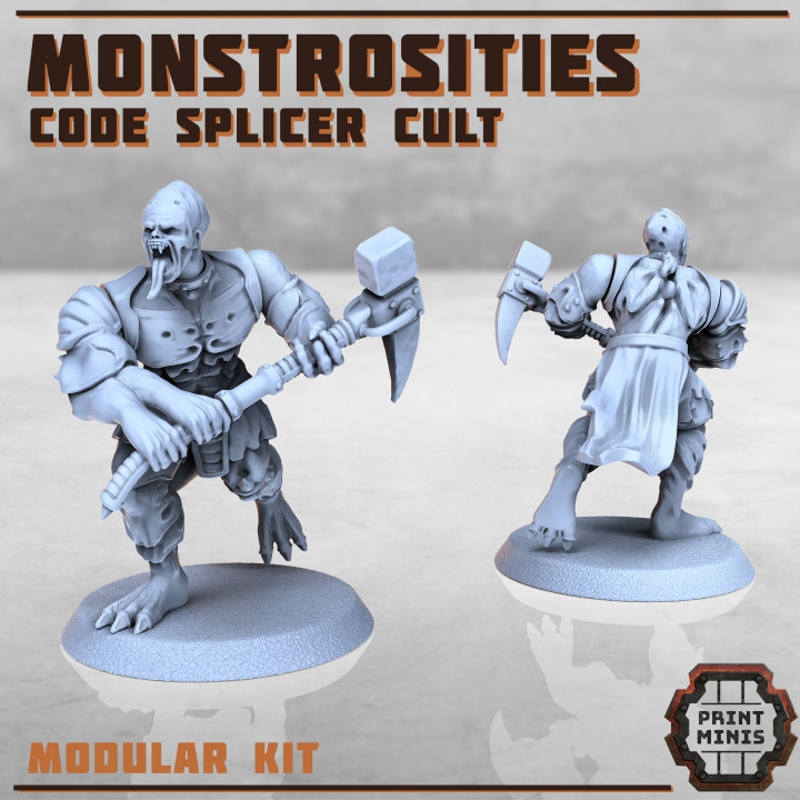 3D Printable Monstrosities - Code Splicer Cult by Print Minis