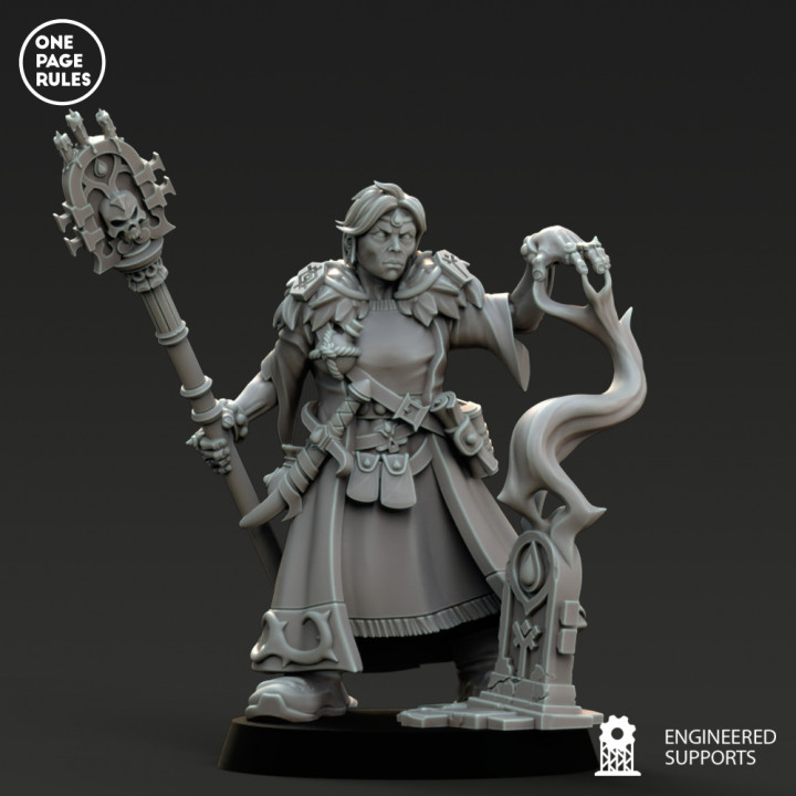 3D Printable Drained Leader (Necromancer) - Vampiric Undead by One Page ...