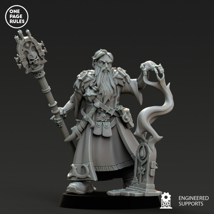 3D Printable Drained Leader (Necromancer) - Vampiric Undead by One Page ...