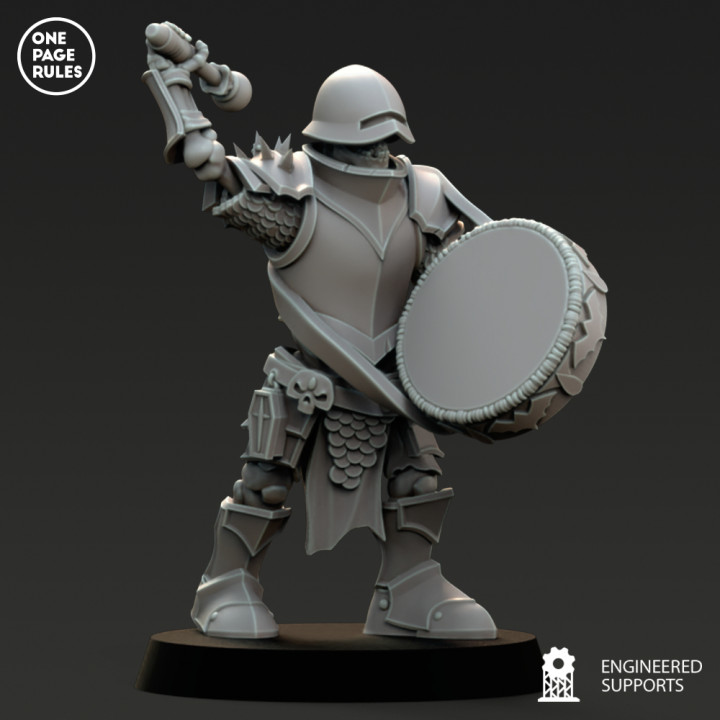 3D Printable Skeleton Guard - Vampiric Undead by One Page Rules