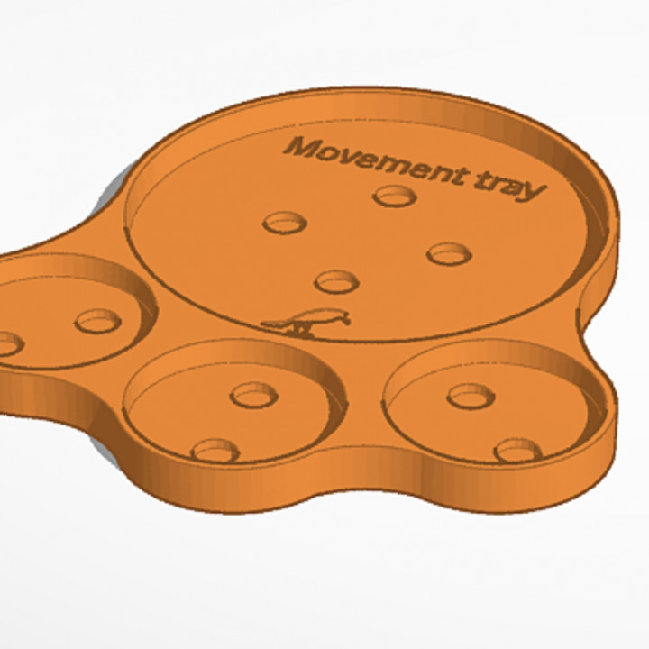 3D Printable 60mm (x1) 25mm (x3) movement tray by Raven Miniatures