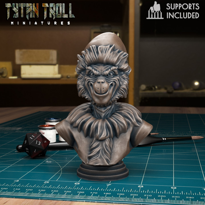 3D Printable The Grinch Mini Bust Combo [Pre-Supported] by TytanTroll ...