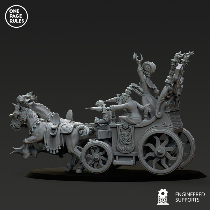 3D Printable Maiden Chariot - Vampiric Undead by One Page Rules