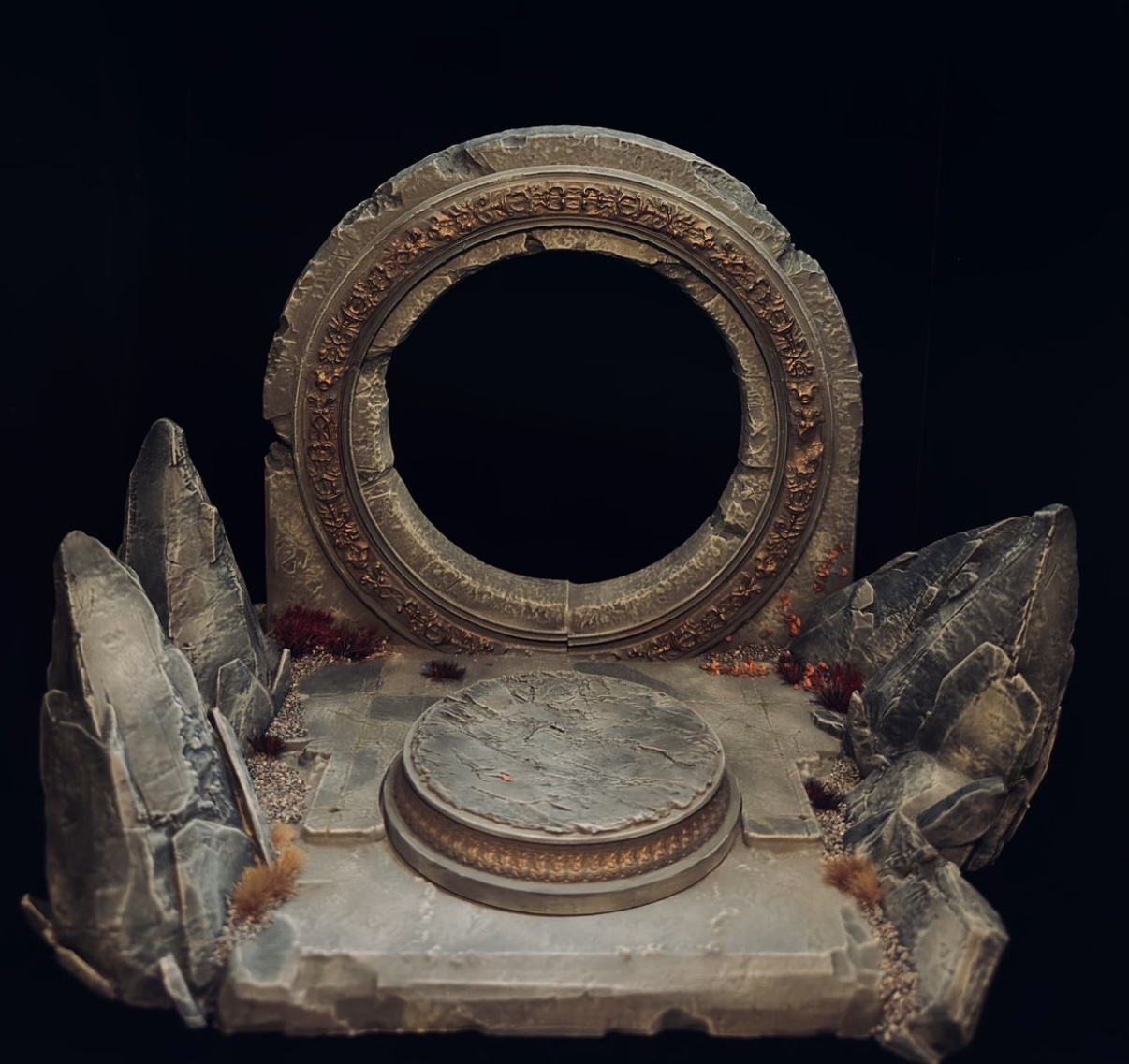 3D Printable DEM007 Chrono Diorama Base :: Demonic Ritual I :: Black ...