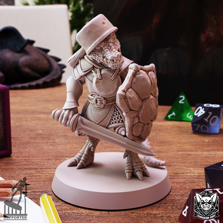 3D Printable Kobold Armored - B by Dungeon Dog