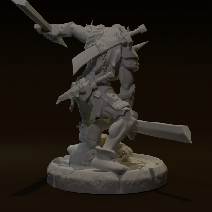 3D Printable Orc Hero by Adamo