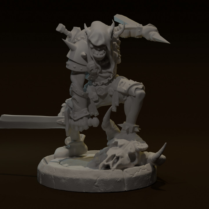 3D Printable Orc Hero by Adamo