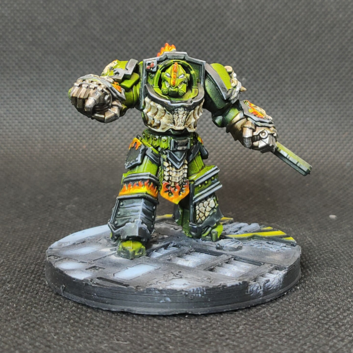 3D Print of Heavy Armor Flame Lizards Squad (BuildKit) by aaronmcnaughton