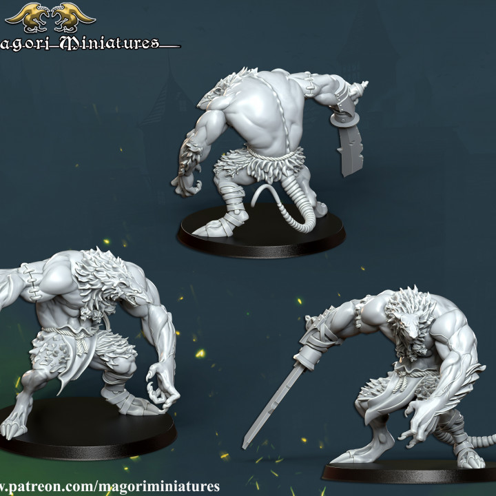 3D Printable Rat ogre by Magori Minaitures