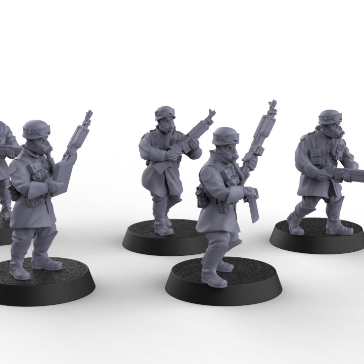 3D Printable Megapolis Defenders Squad 2 by SoldiersofHumankind