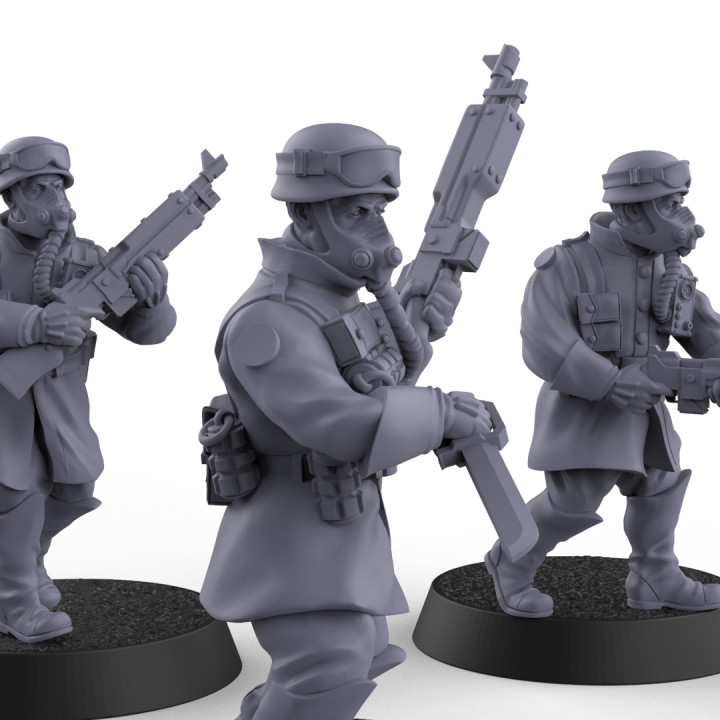 3D Printable Megapolis Defenders Squad 2 by SoldiersofHumankind