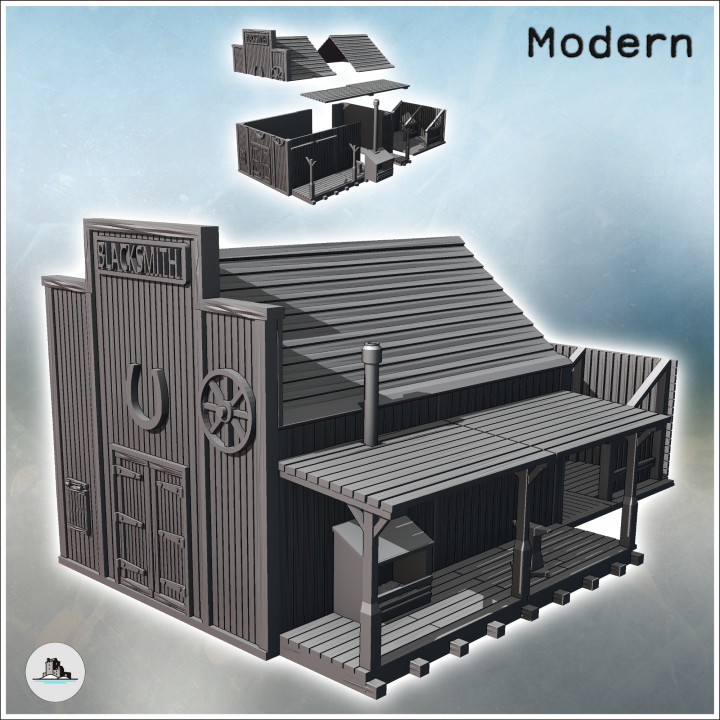 3D Printable Futuristic western blacksmith and farrier (18) - Future ...