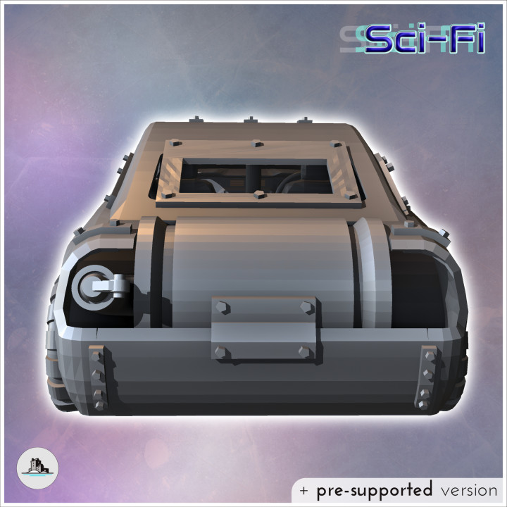 3D Printable Post-apocalyptic Mustang car with improvised armor and ...