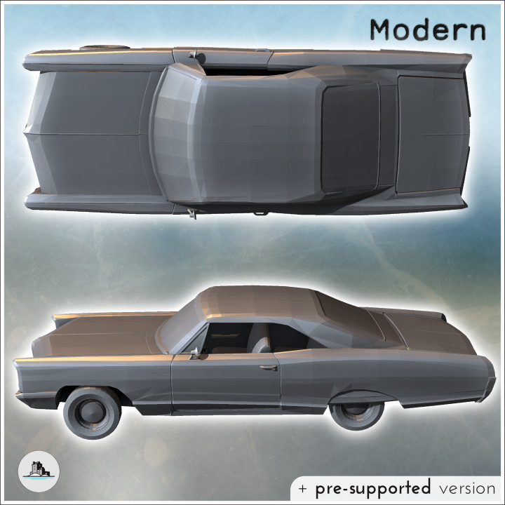 3D Printable Luxury car Pontiac 2+2 Plus (10) - Modern WW2 WW1 World ...