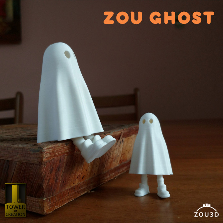 3D Printable Zou Ghost by ZOU3D