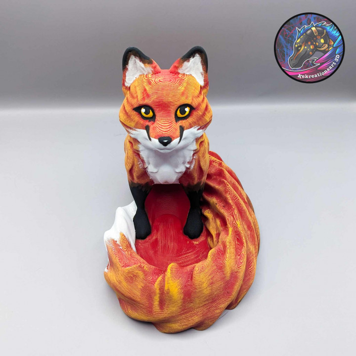 3D Printable Fox Dice Tower, Mini Dice Tower by Kirsten M