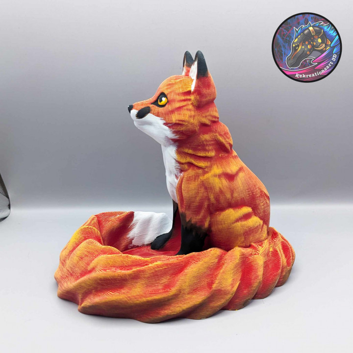 3D Printable Fox Dice Tower, Mini Dice Tower by Kirsten M