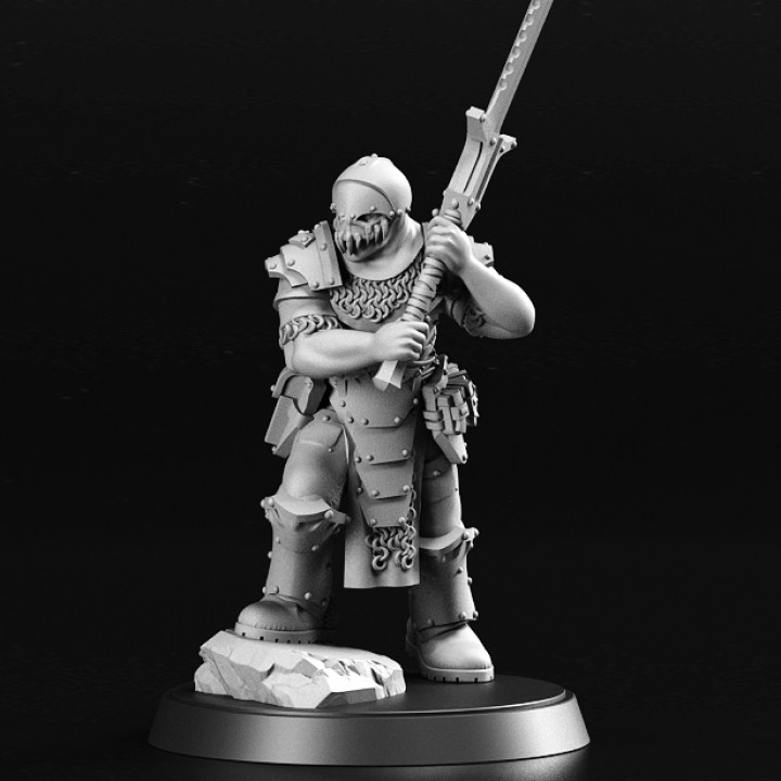 3D Printable Skjalos Guard - Skjalos Headsman by Solwyte Studio