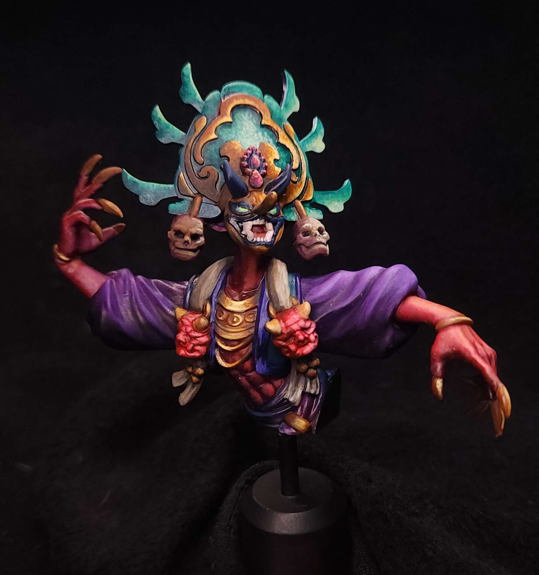 3D Printable Tengu Demon Dancer - Sankibo, Daitengu Zuijin (Pre ...