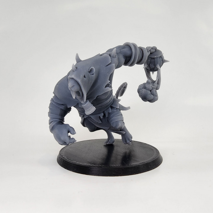 3D Printable Plague Rat Ogre by Manuel Boria