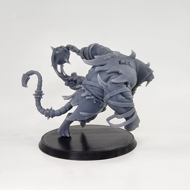 3D Printable Plague Rat Ogre by Manuel Boria