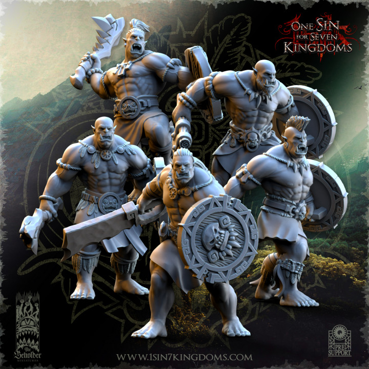 3D Printable Salanaar Orcs Batch by The Beholder Miniatures