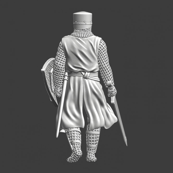 3D Printable Medieval crusader knight walking by Northern Crusades ...
