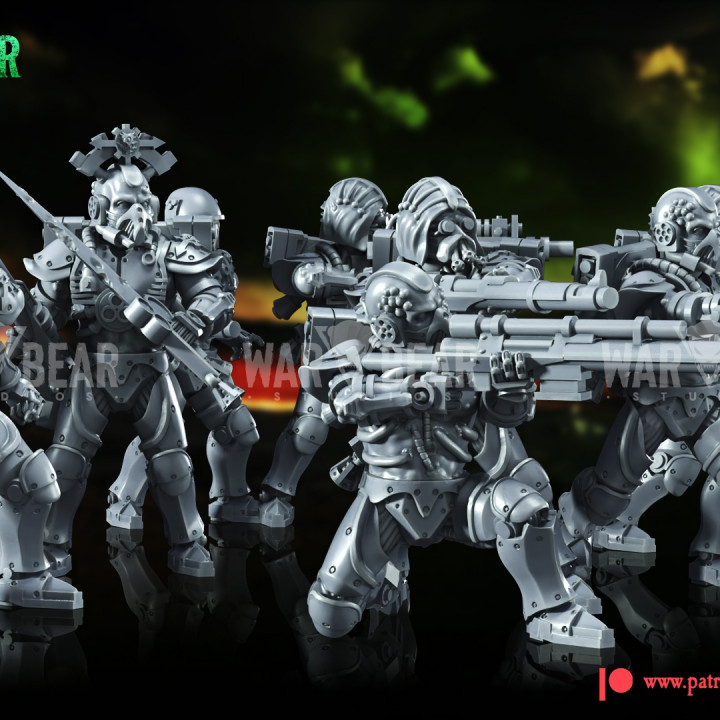 3D Printable Plague Mechanical Vanguard by BattleCat Miniatures