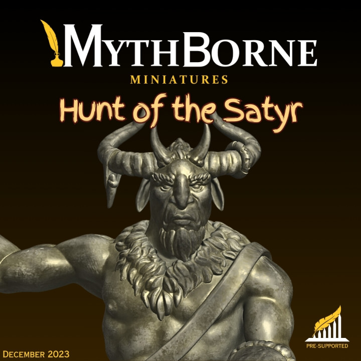 3D Printable Hunt of the Satyr - December 2023 Collection by Mythborne ...